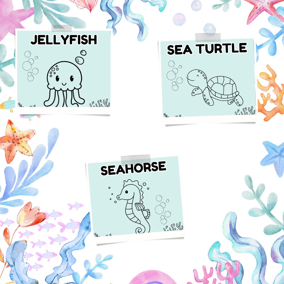 Colouring Sea Book Printable Colouring Sea Book Pre-school ...