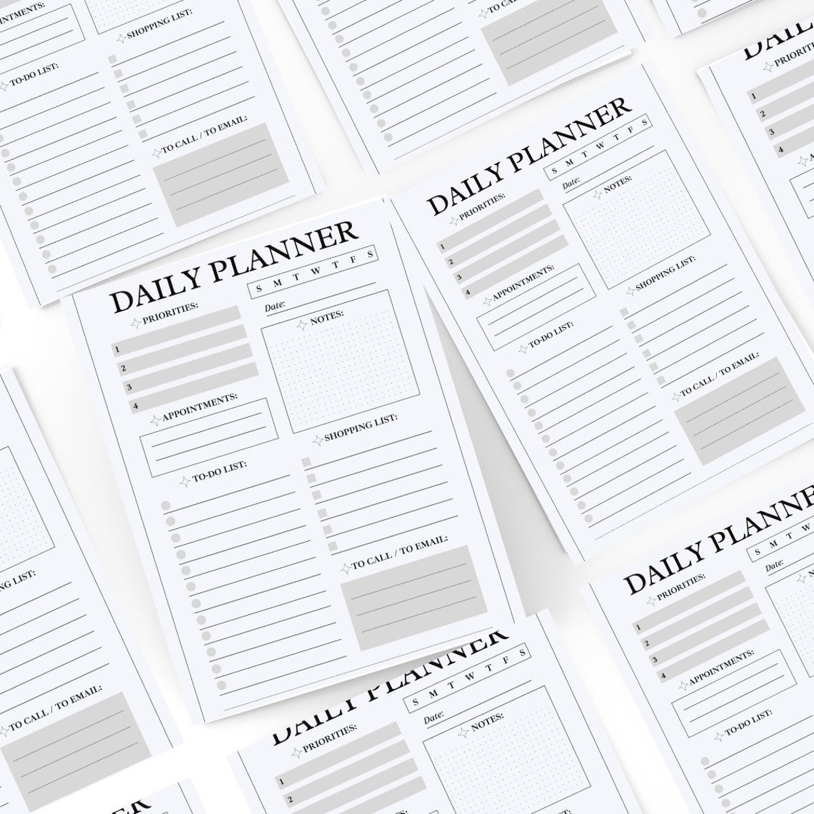 Editable Daily Planner 2024 Printable Daily To-do List Daily Agenda ...