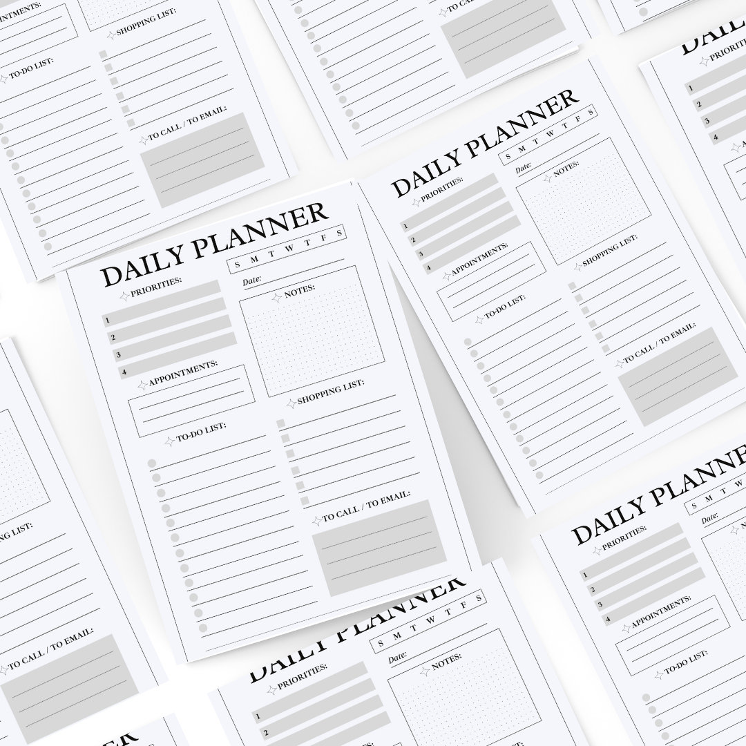 Editable Daily Planner 2024 Printable Daily To-do List Daily Agenda ...