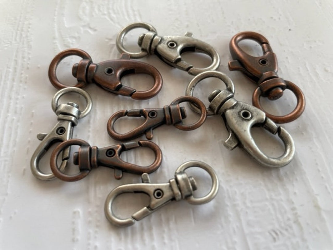 Purse Snap Hook Clip Lot 8 Purse Tassel Clips Crafting - Etsy