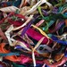 Recycled Sari Silk Ribbon Short Scraps - Multi Colored Sari Ribbon ...