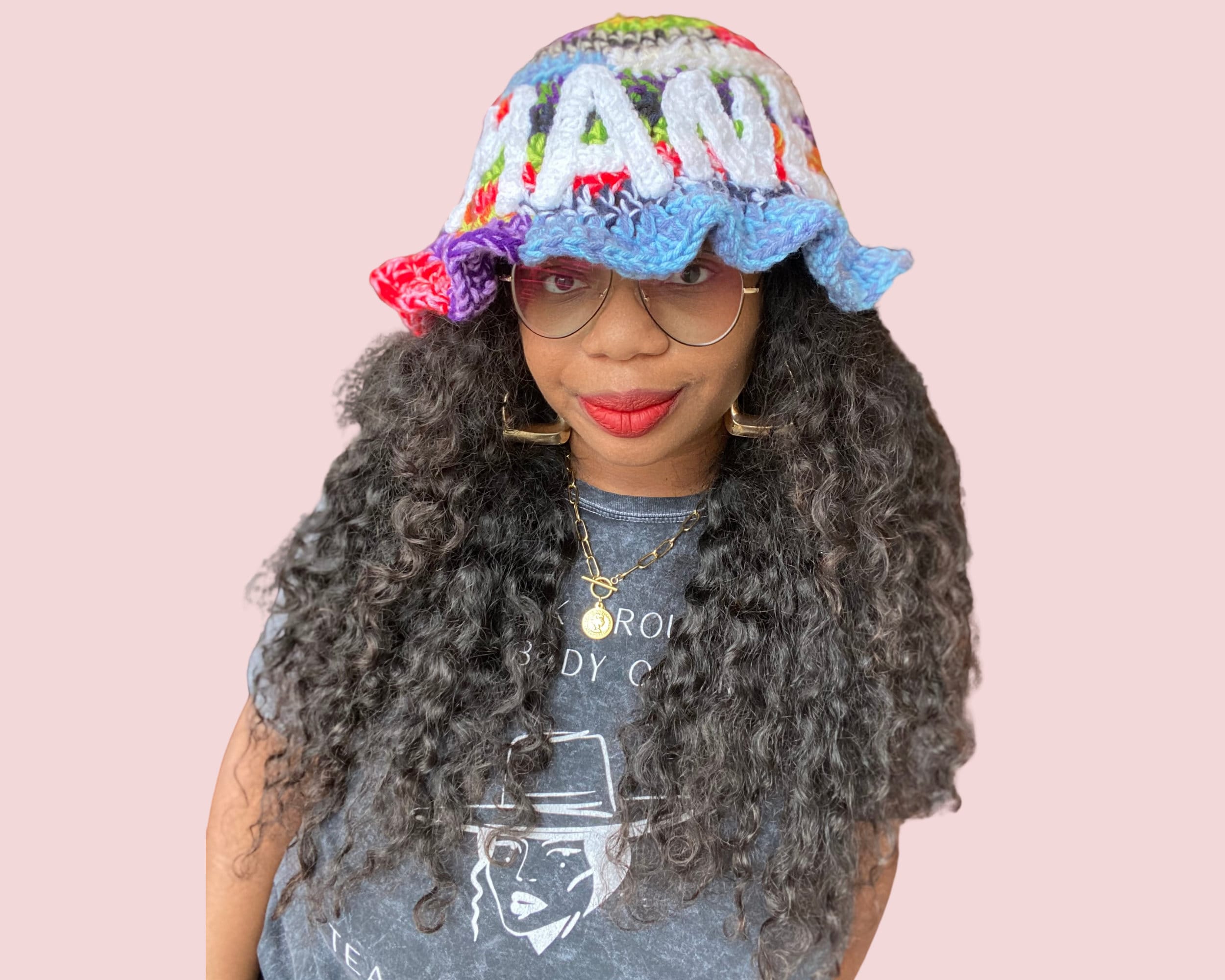 Patchwork City Slang Hat, 901, Memphis, Crochet Hat, Handmade Hat ...