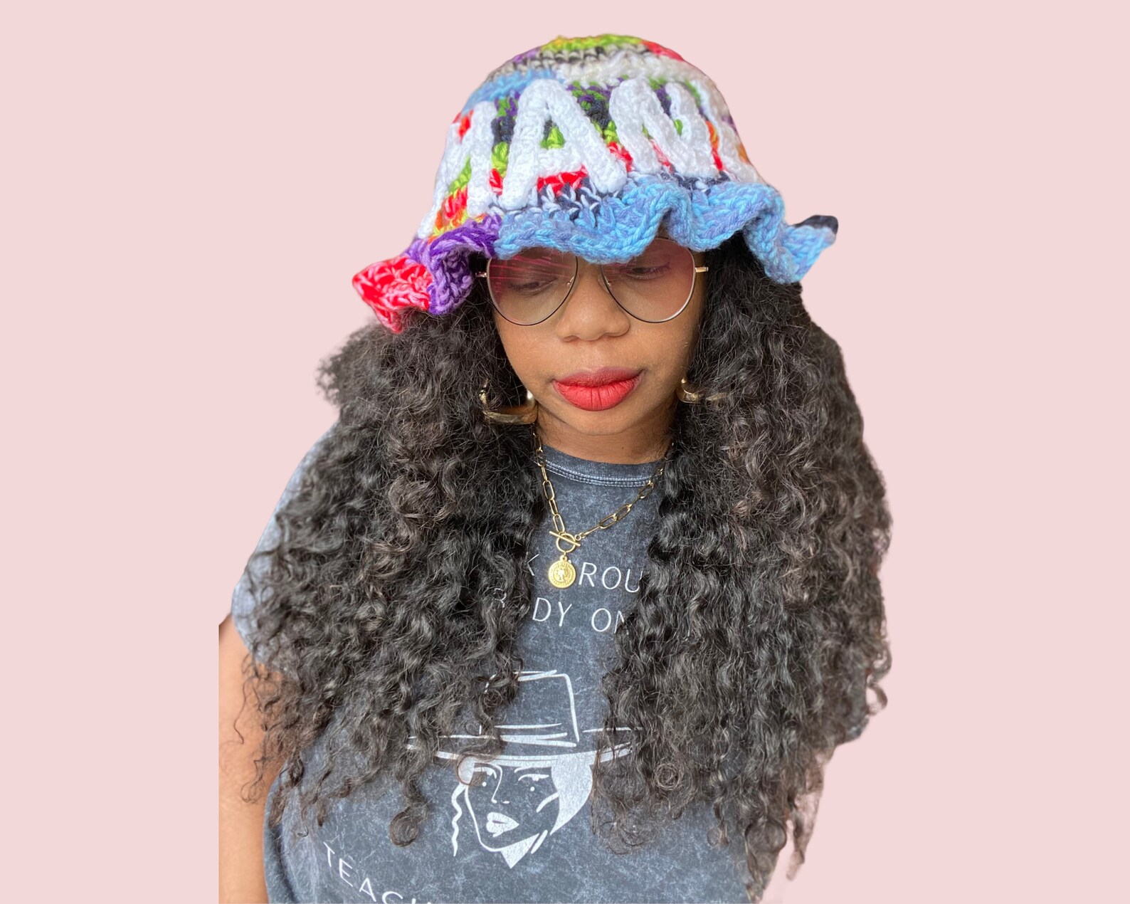 Patchwork City Slang Hat, 901, Memphis, Crochet Hat, Handmade Hat ...