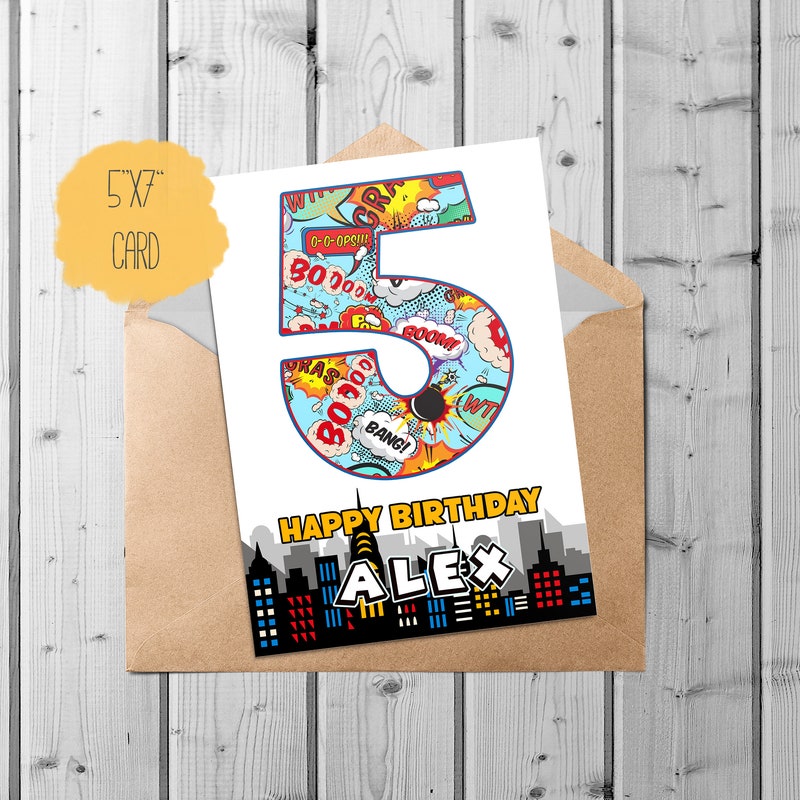 Superhero Cards - Etsy