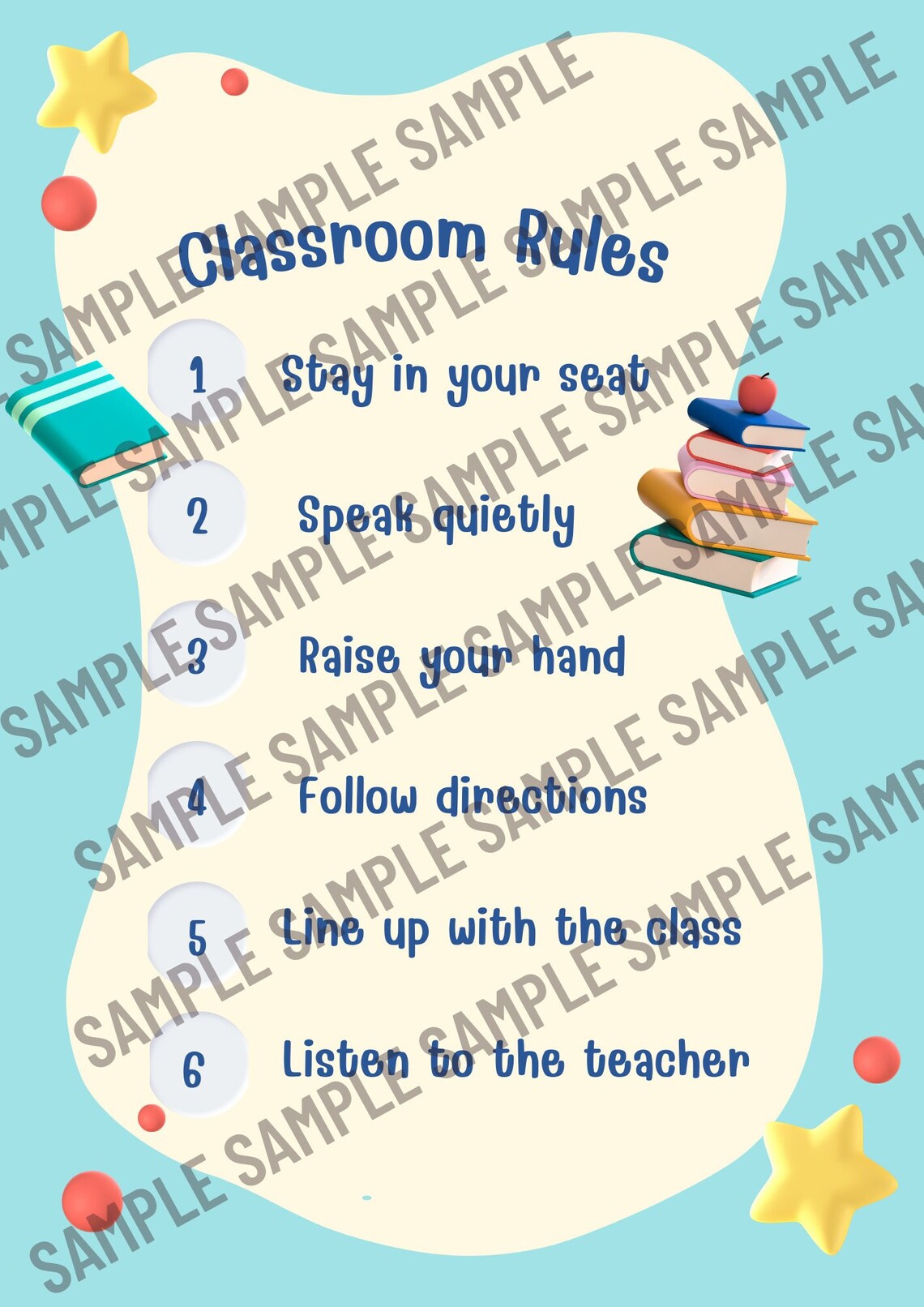 Classroom Rules Visual - Etsy