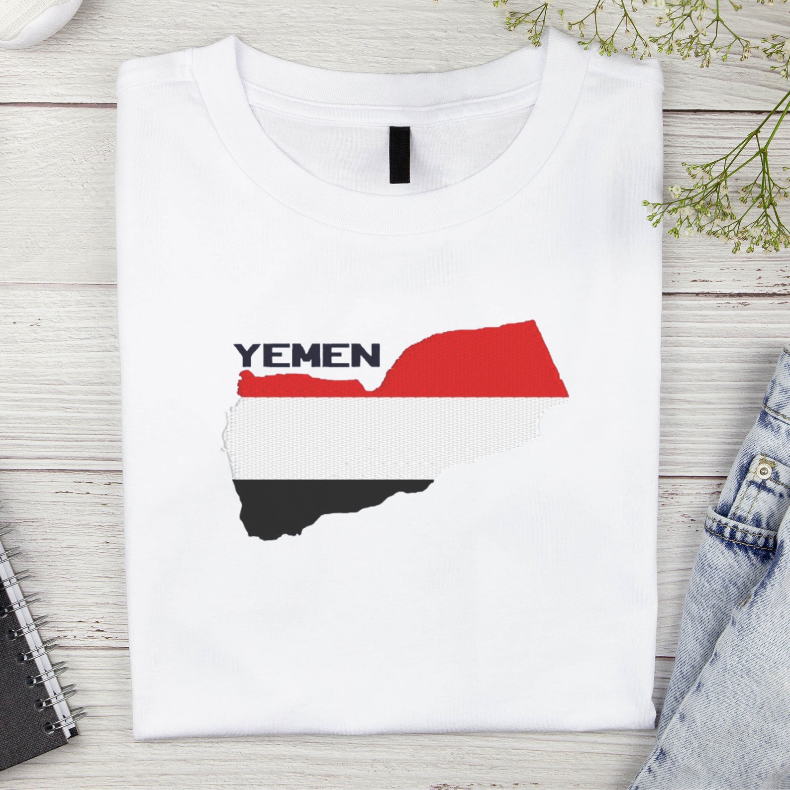 Yemen Embroidery | Palestine | Arabic T-shirt Map | Yemen Map | Yemeni ...