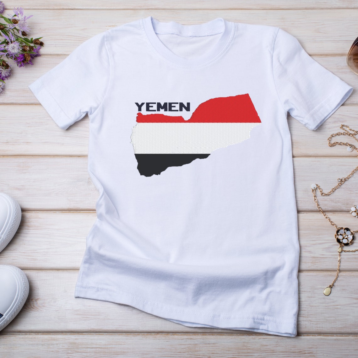 Yemen Embroidery | Palestine | Arabic T-shirt Map | Yemen Map | Yemeni ...