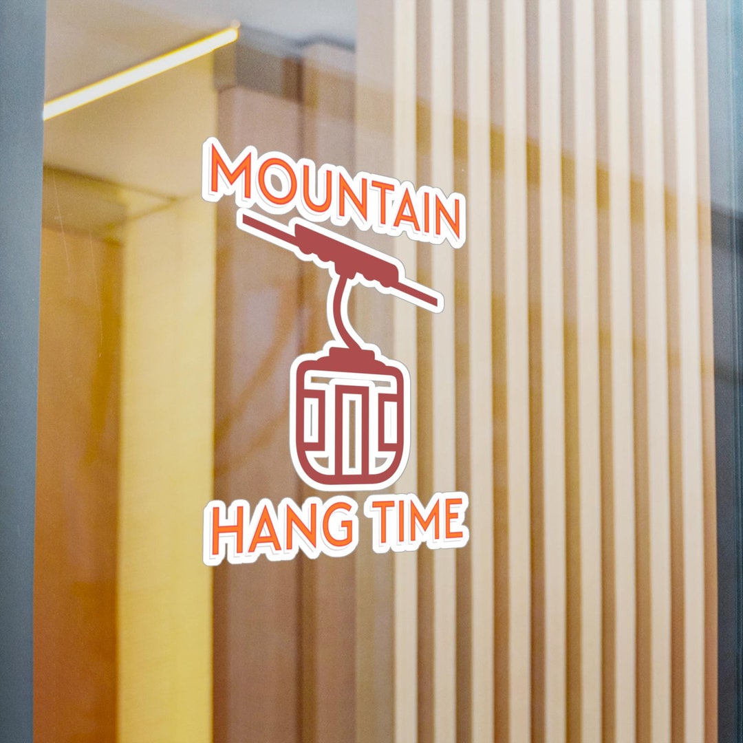 Ski Lift Vinyl Decals - Mountain Hang Time Stickers, Winter Sports ...