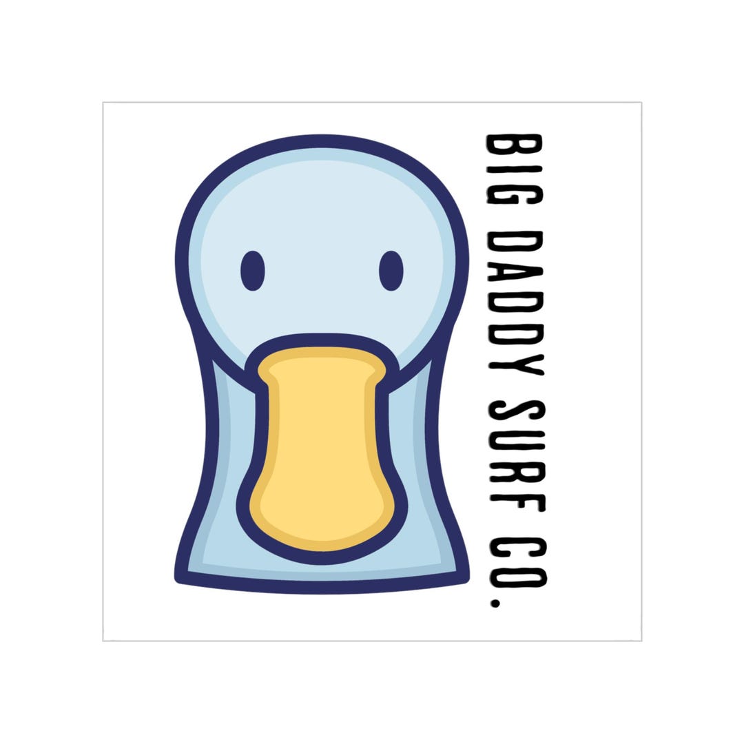 Funny Duck Head Sticker, Transparent Outdoor Stickers, Square, 1pc, Big ...