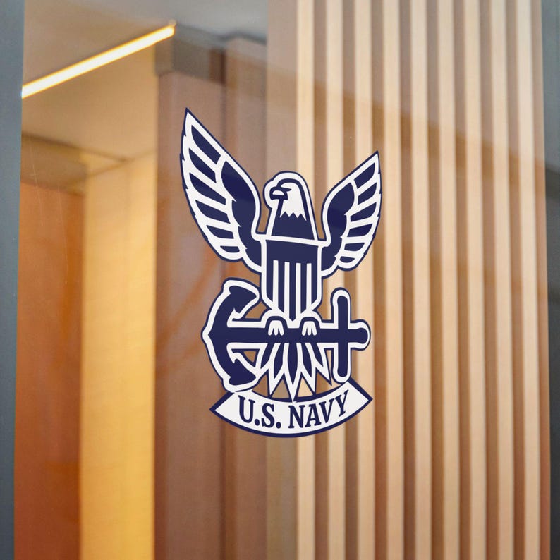 US Navy Eagle Emblem DTF Stickers | Weathered Air Roundel Decals - Etsy