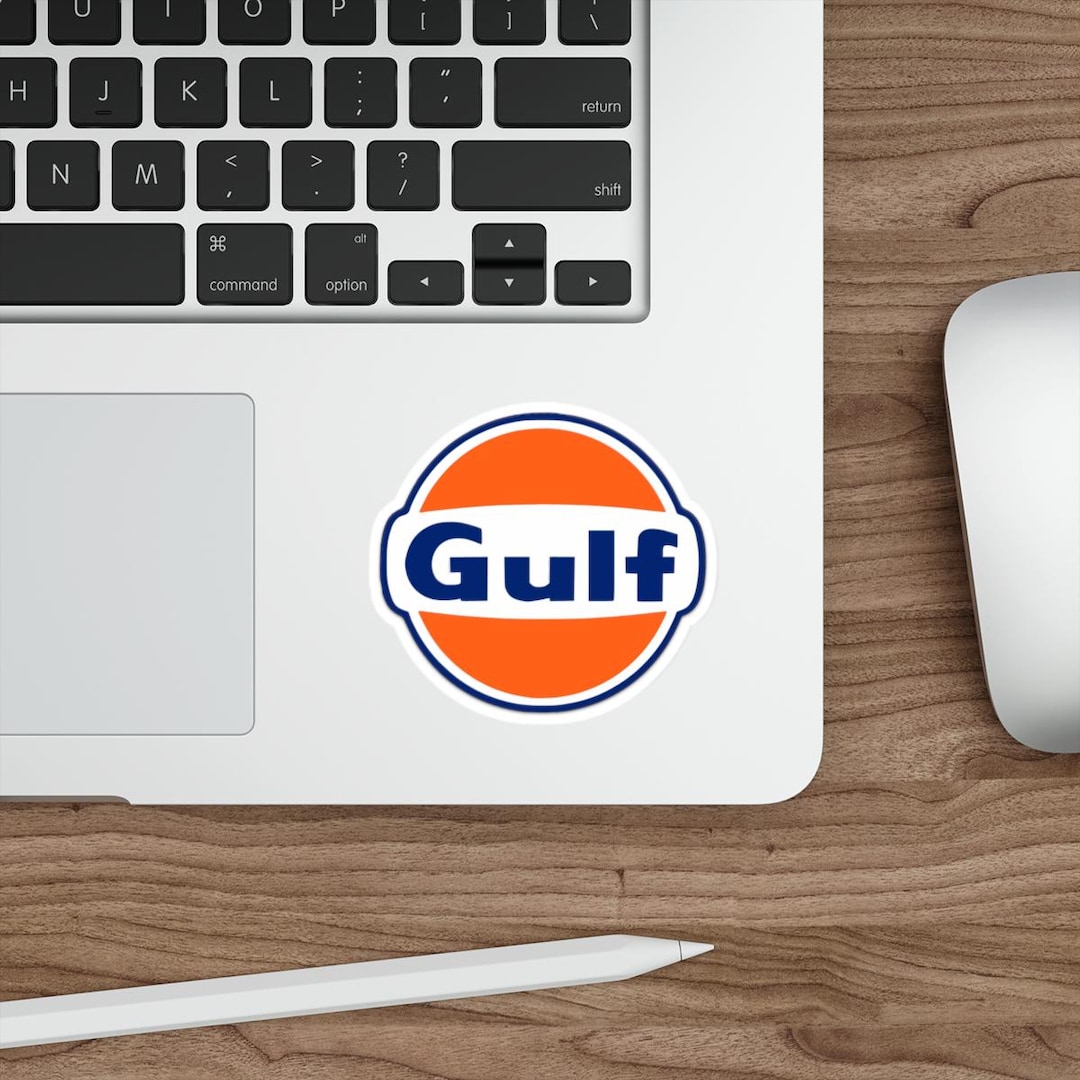 Vintage Gulf Oil Racing Logo Stickers, Retro Decals for Car Enthusiasts ...