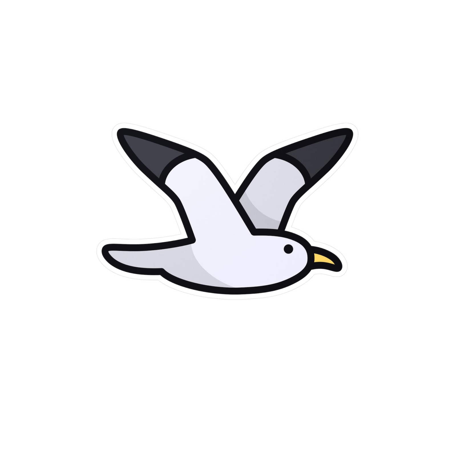 Vinyl Decal, Large Seagull Design for Laptops, Water Bottles, Cars ...