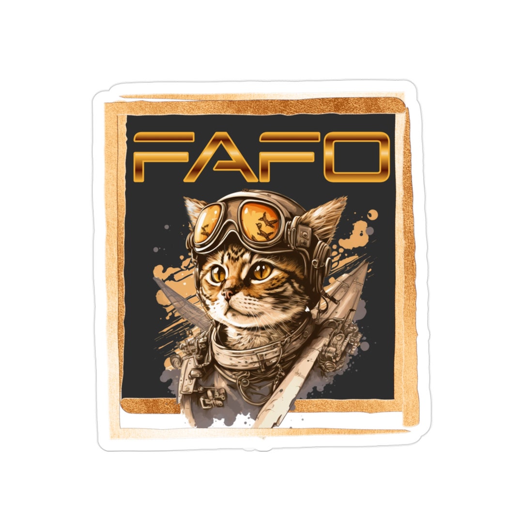FAFO Stickers Transparent Outdoor Stickers, Die-cut, 1pc Gen X FAFO ...