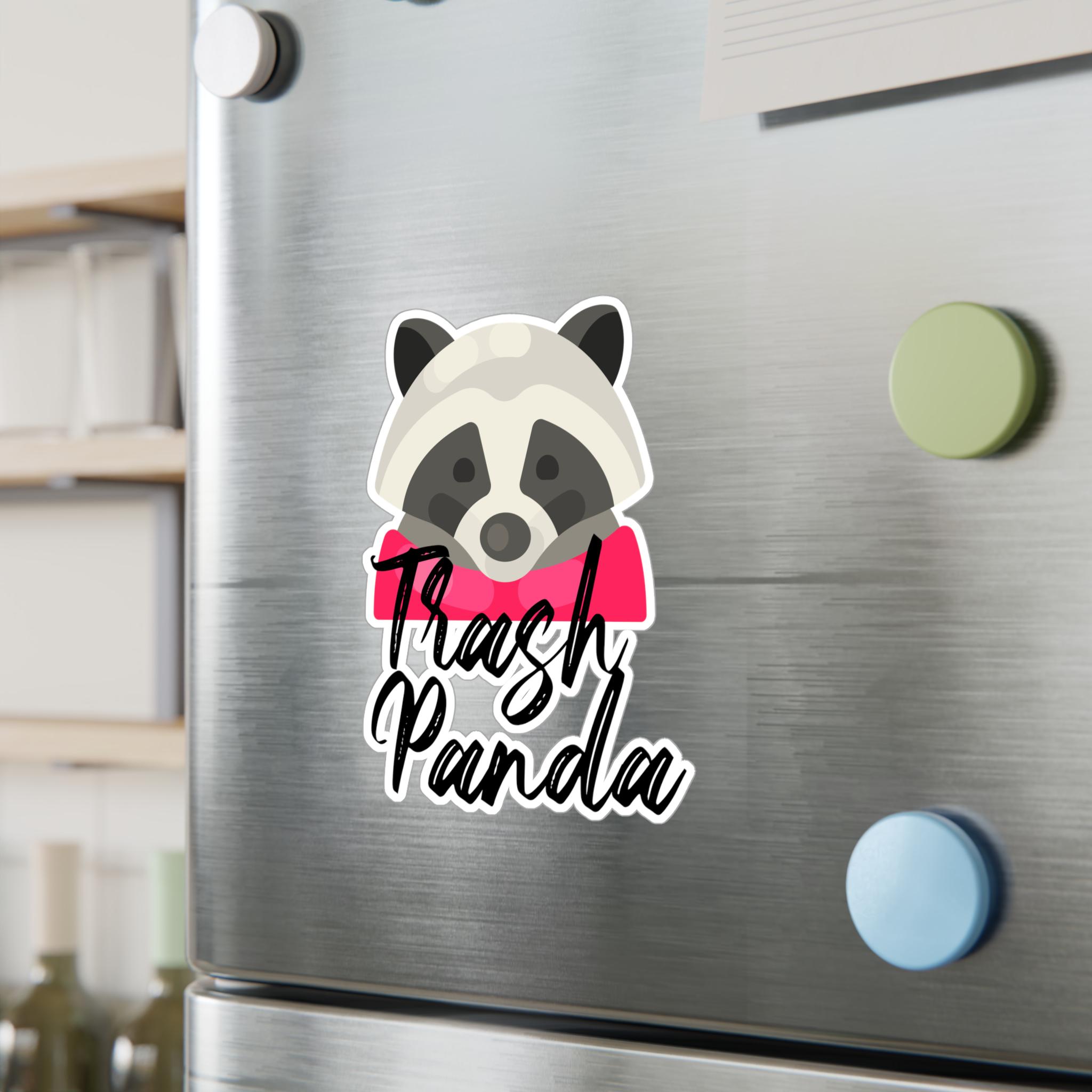 RACCOON STICKER, Kiss-cut Vinyl Decals, Funny Trash Panda Sticker, Cute ...