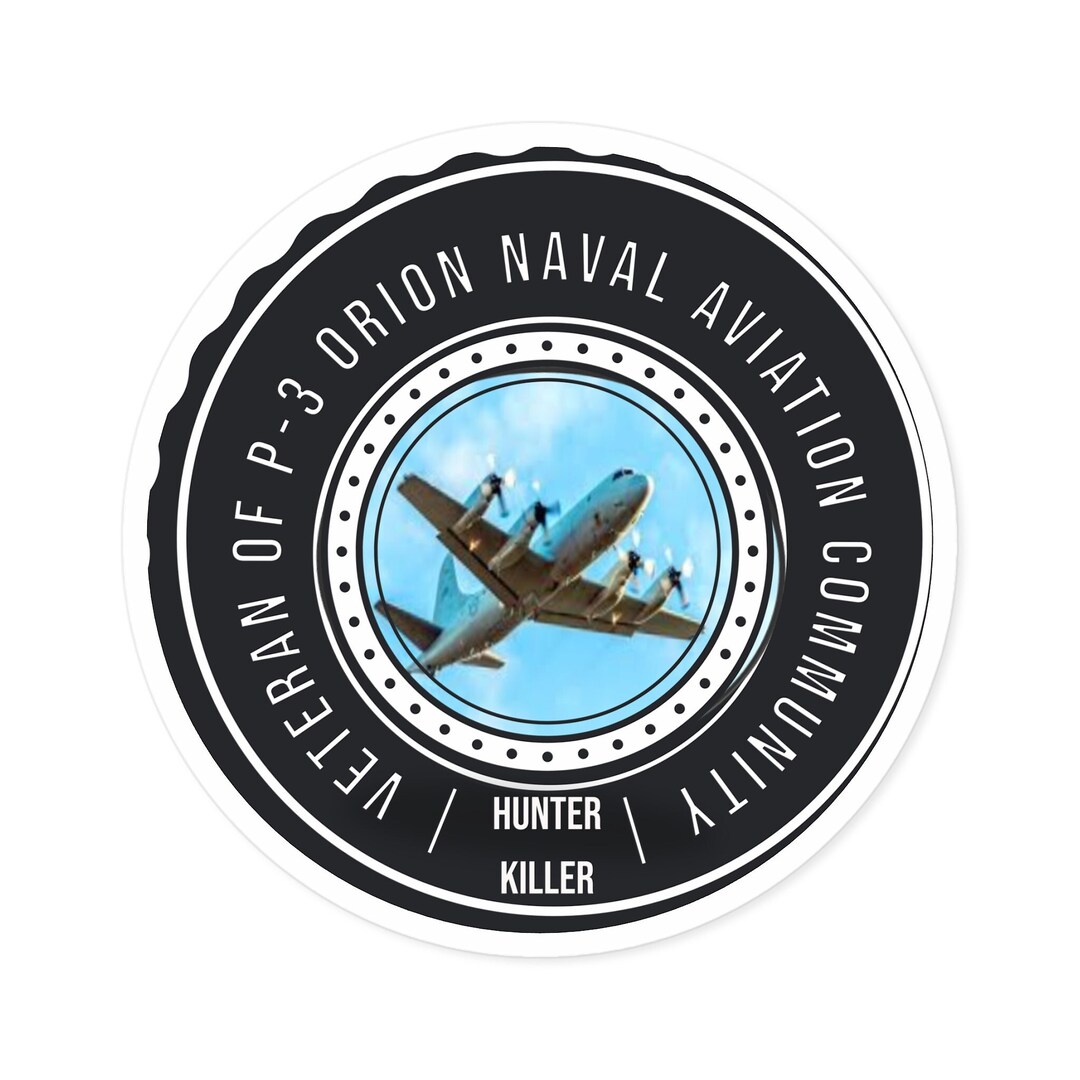 P 3 ORION NAVAL Air Round Stickers, Indooroutdoor Member of P3 ...