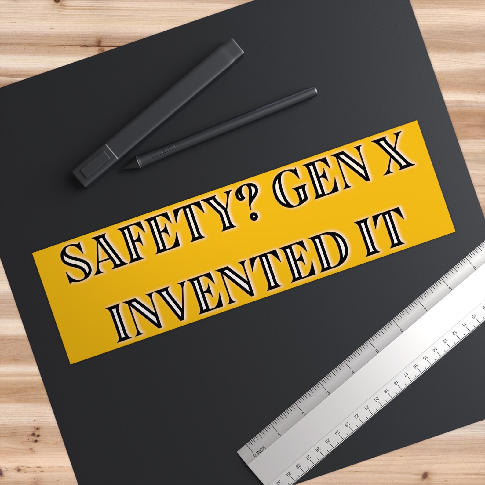 GEN X Bumper Stickers Gen X Invented Safety Funny Gen X Sticker Gen X ...