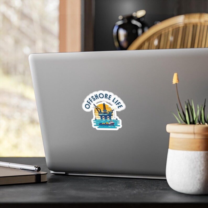 Offshore Life Vinyl Decal, Oil Rig Sticker, Nautical Decor - Etsy