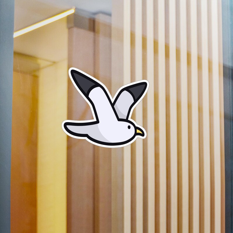 Vinyl Decal, Large Seagull Design for Laptops, Water Bottles, Cars ...
