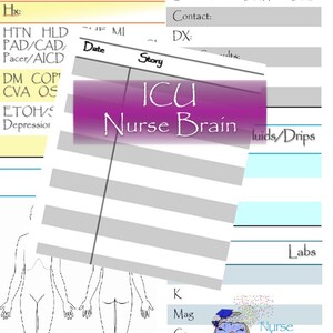 ICU Nurse Brain - Etsy