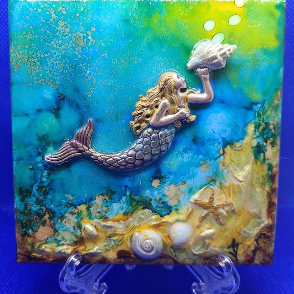 Mermaid Tile - Etsy