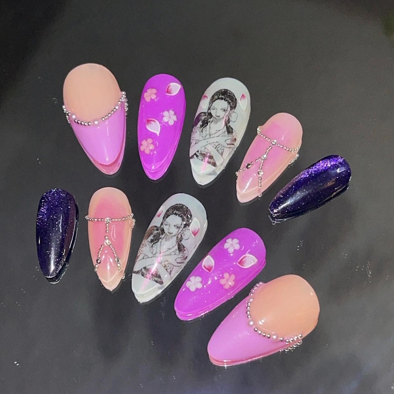 One Piece Inspired Nails - Etsy