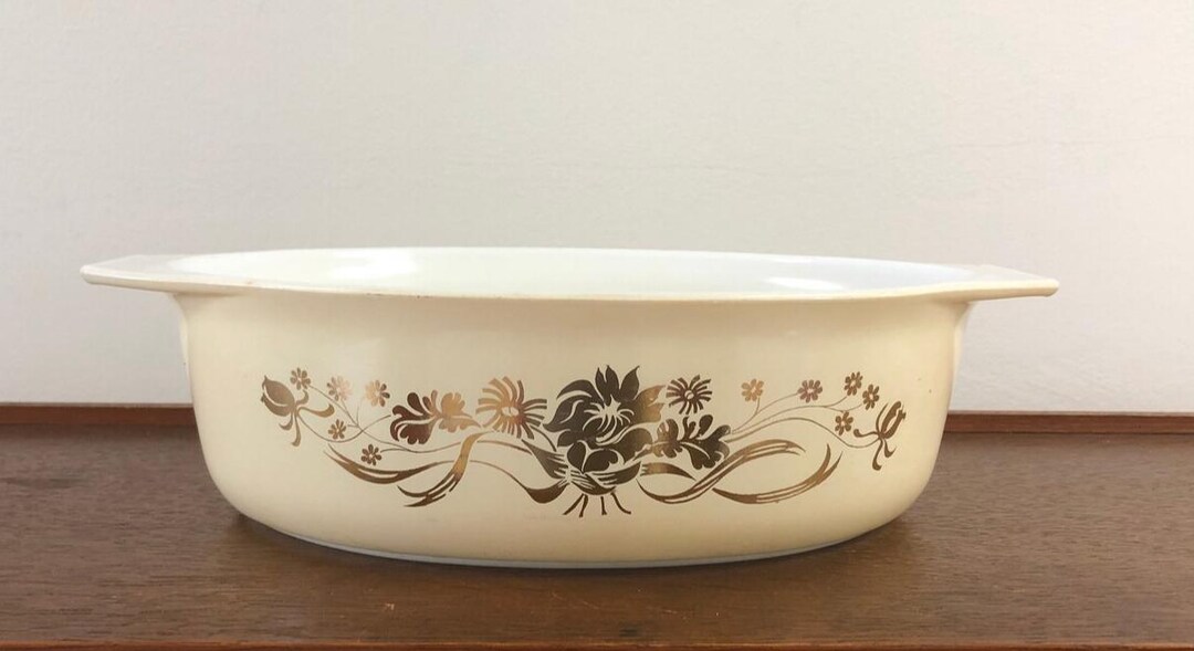 Pyrex Promo Golden Bouquet Wildflower 045 Casserole 2.5 Quart Flowers ...