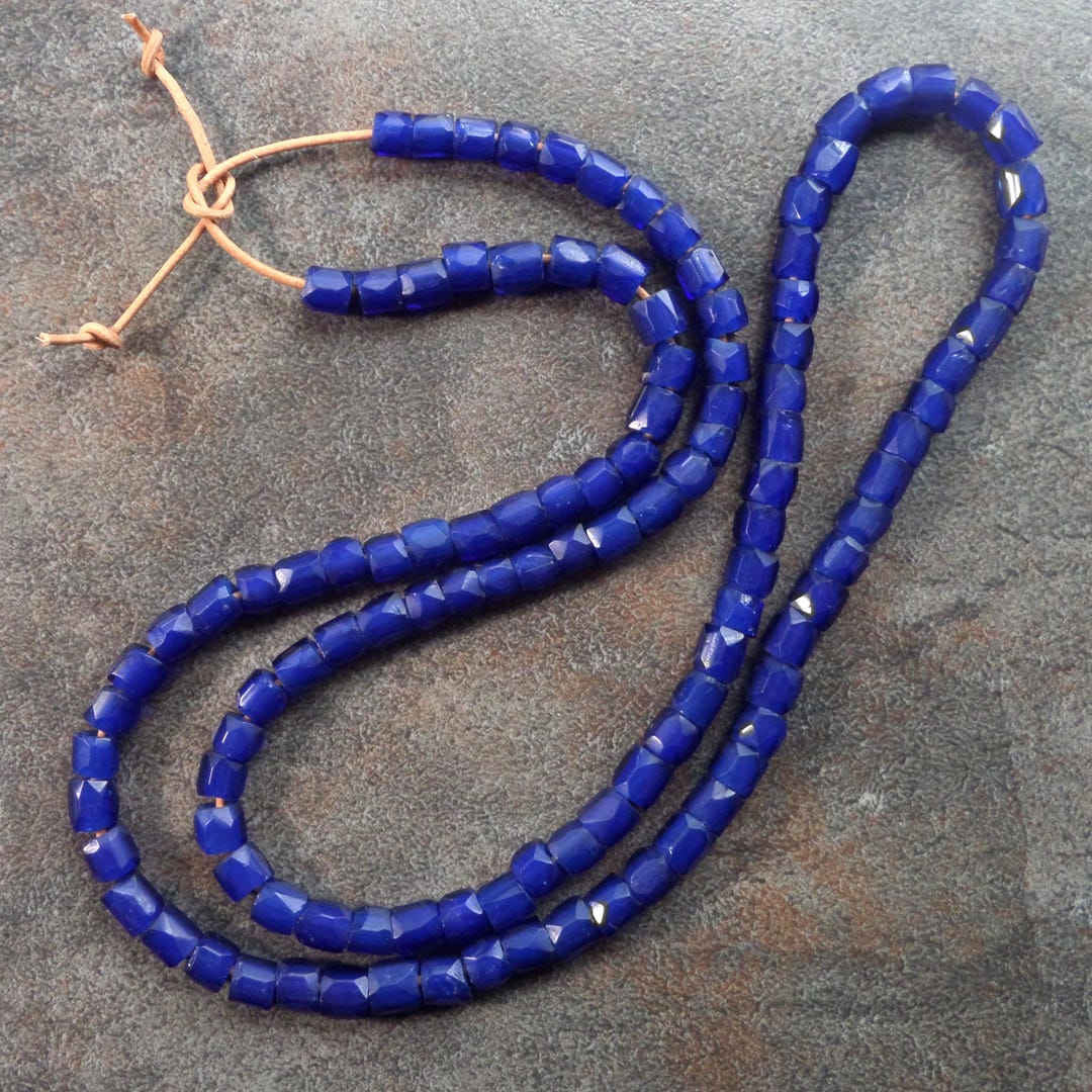 Dark Royal Blue "russian" Beads From the African Trade - Etsy