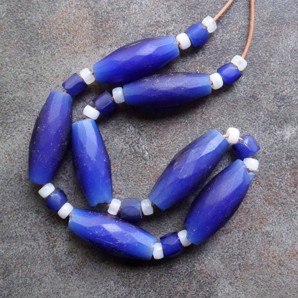 Vintage Russian Blue Trade Beads - Etsy