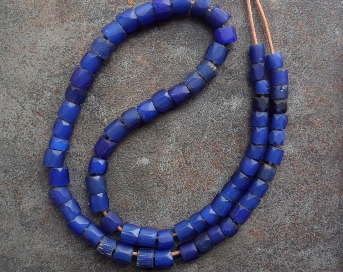 Sapphire Blue "russian" Beads From the African Trade - Etsy
