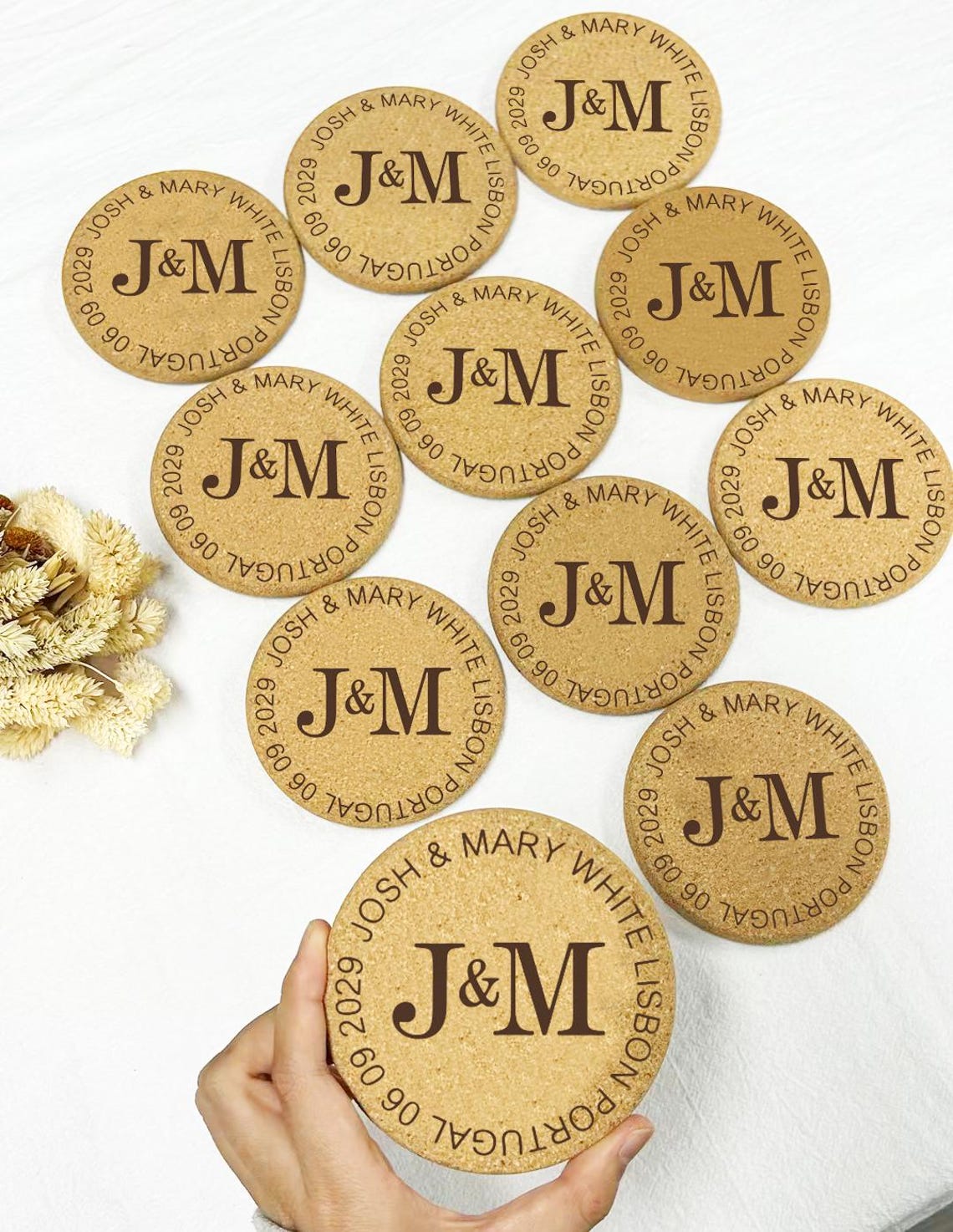 Custom Wood Coasters,personalized Coasters,custom Cork Coasters With ...