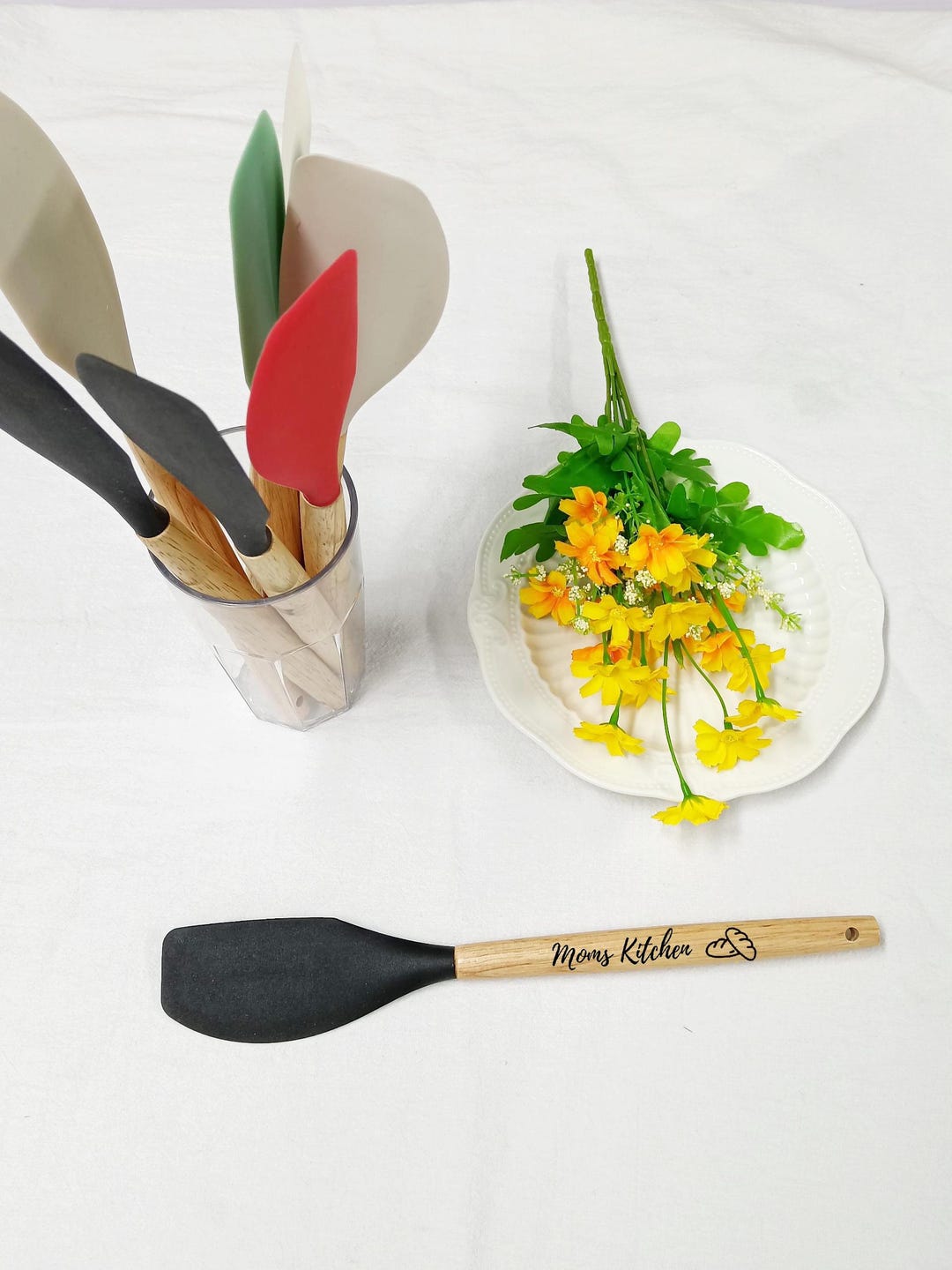 Personalized Wood Spatula,custom Silicone Spatula,personalized Spatula ...