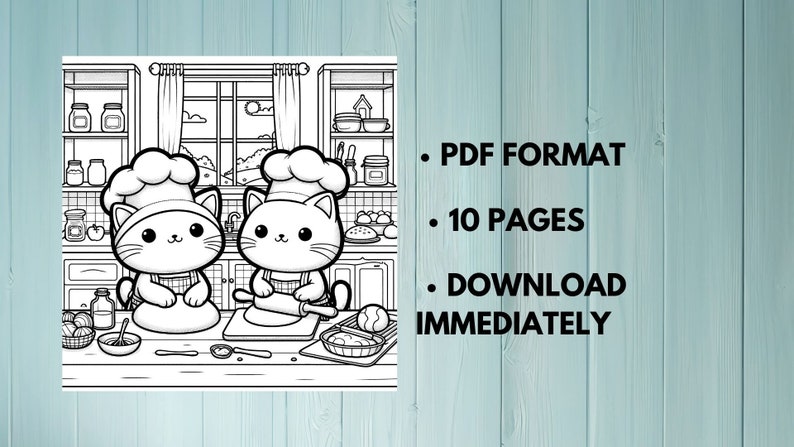 10 Cute Cats Coloring Pages 2VER, Simple and Relaxing Coloring Pages ...