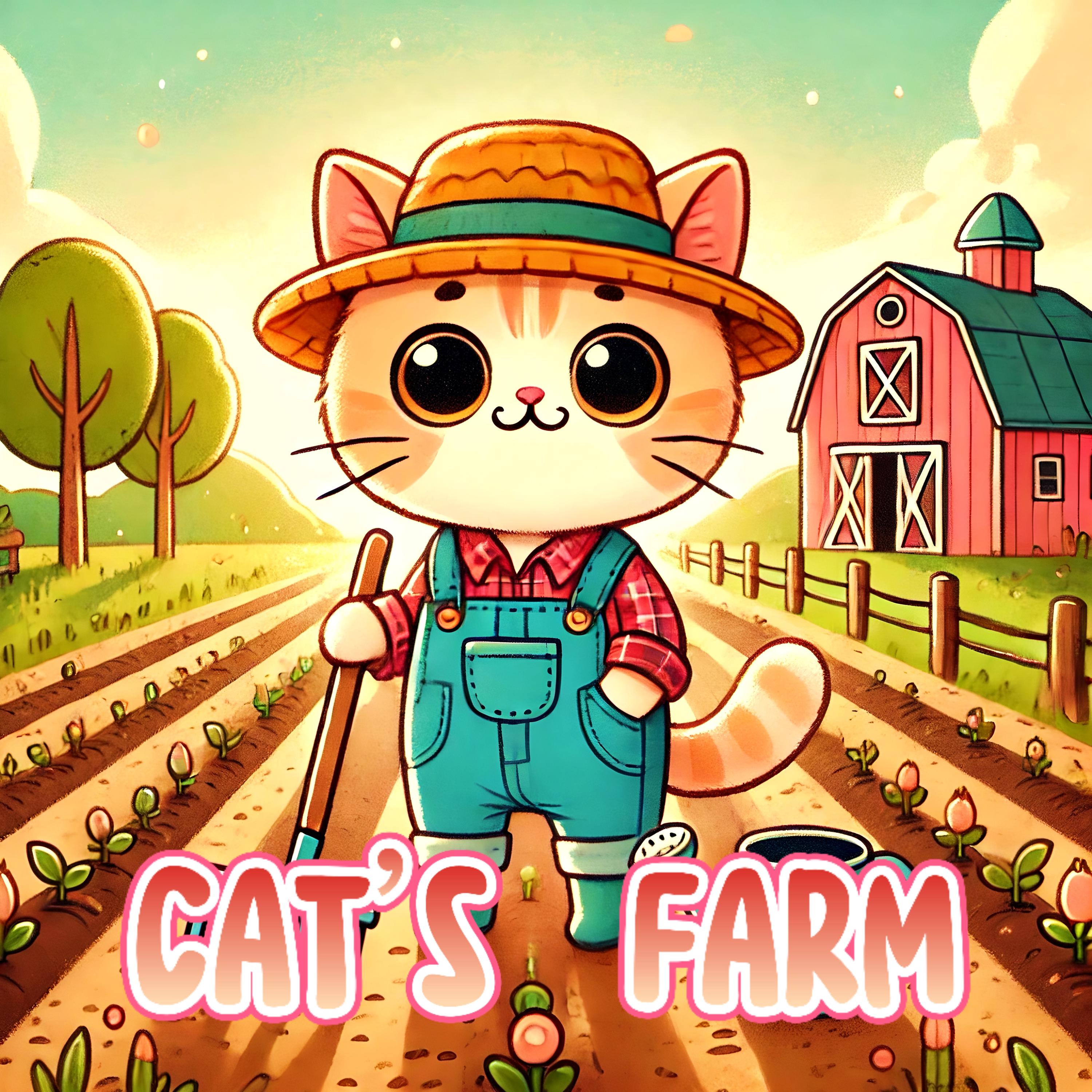 20 Cute Cats Coloring Pages, Simple Coloring Pages, Cats Farm Color ...