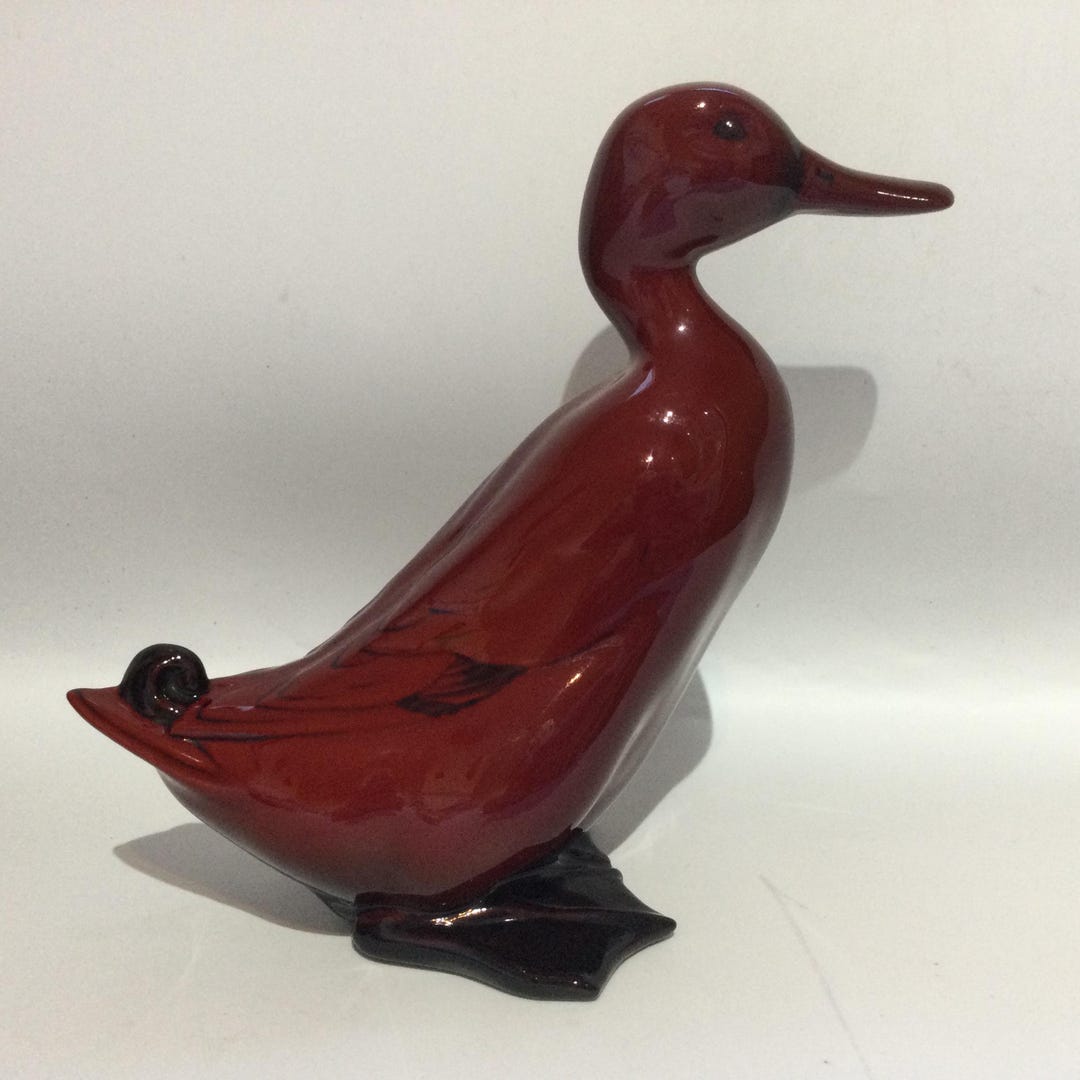 Royal Doulton LARGE FLAMBÉ DUCK - Etsy
