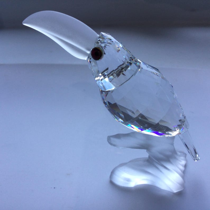 Swarovski Crystal TOUCAN on BRANCH (up in the Trees) #119441 - Etsy