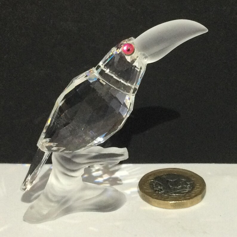 Swarovski Crystal TOUCAN on BRANCH (up in the Trees) #119441 - Etsy