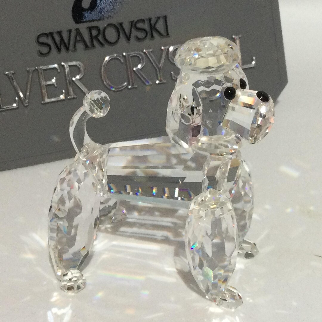 Swarovski Crystal POODLE STANDING #167571 - Etsy