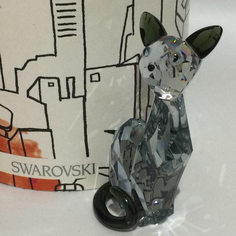 Swarovski Cat - Etsy