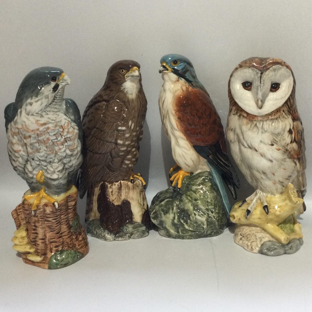 Royal Doulton Whyte & Mackay BIRDS of PREY Scotch Whisky Decanters ...