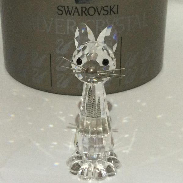 Swarovski Cat - Etsy