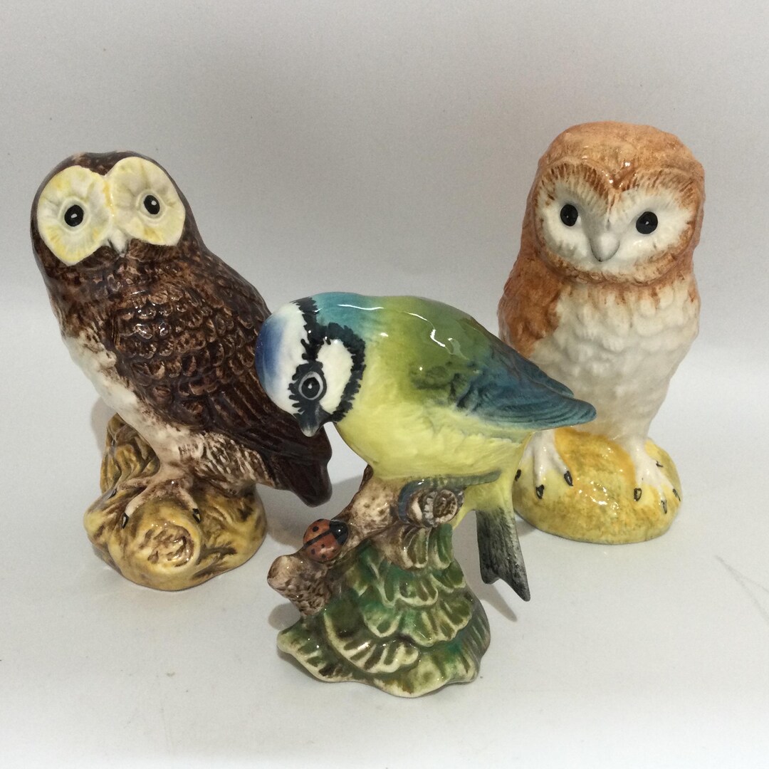 Small BESWICK BIRDS - Blue Tit / Barn Owl & Tawny Owl (sold Separately ...