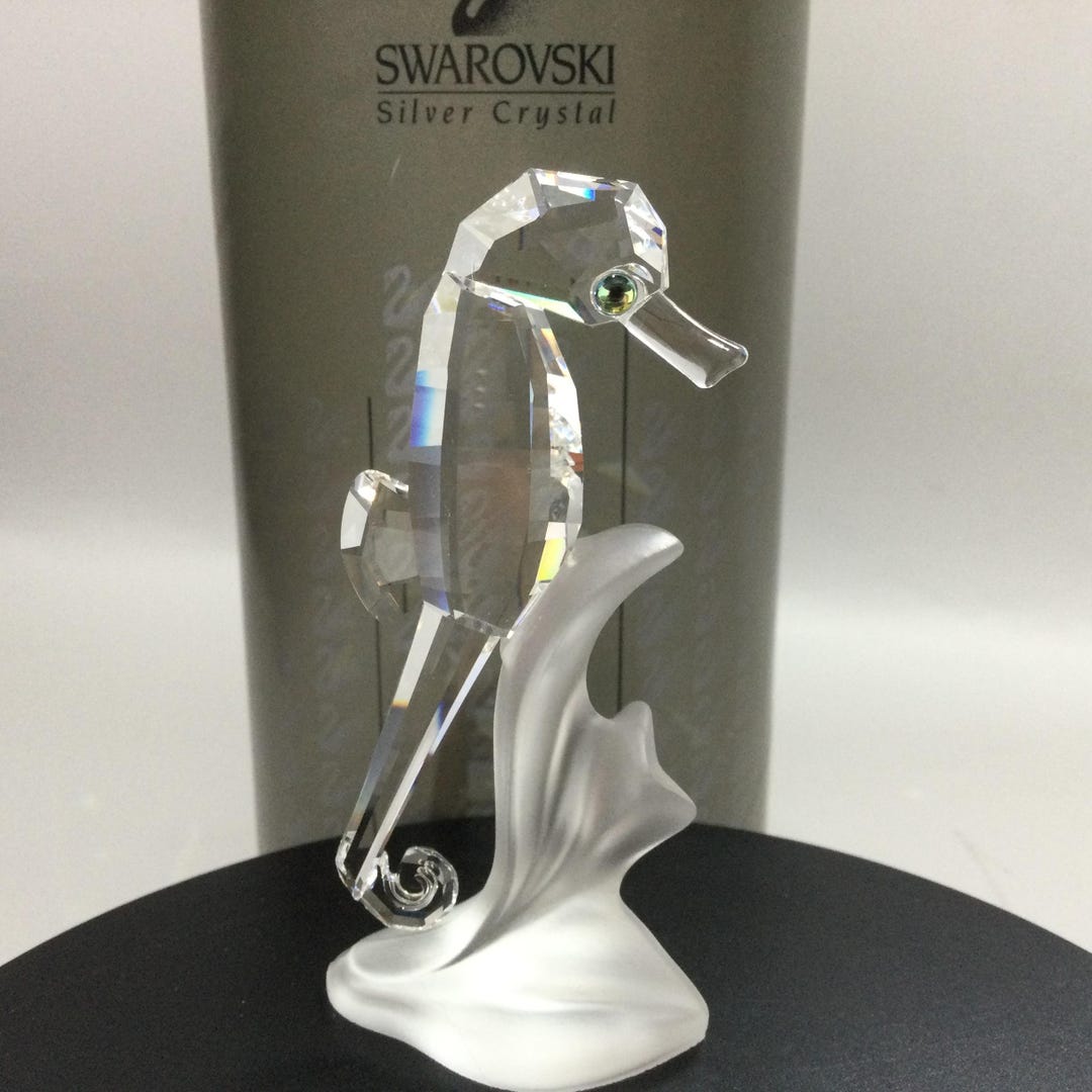 BOXED Swarovski Crystal SEA HORSE Paperweight 168683 - Etsy