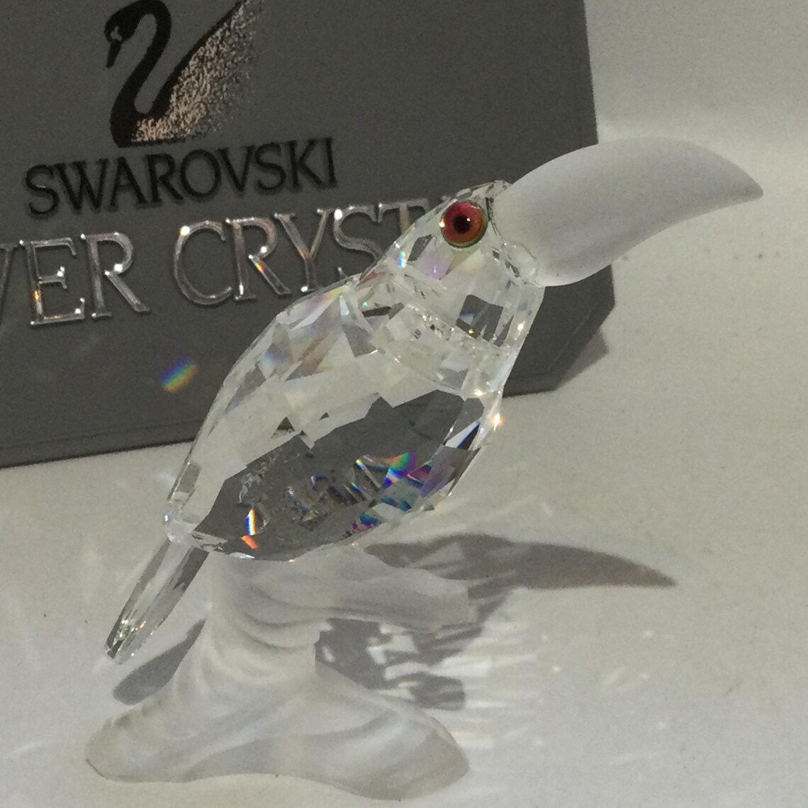 Swarovski Crystal TOUCAN on BRANCH (up in the Trees) #119441 - Etsy