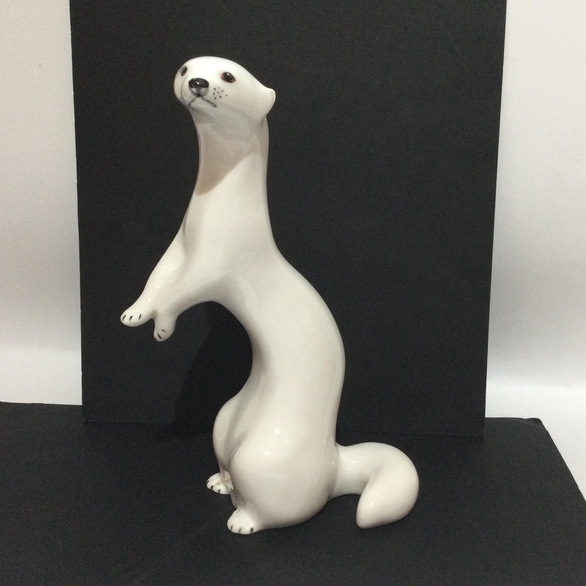 Vintage LOMONOSOV USSR STOAT Porcelain Figurine - Etsy