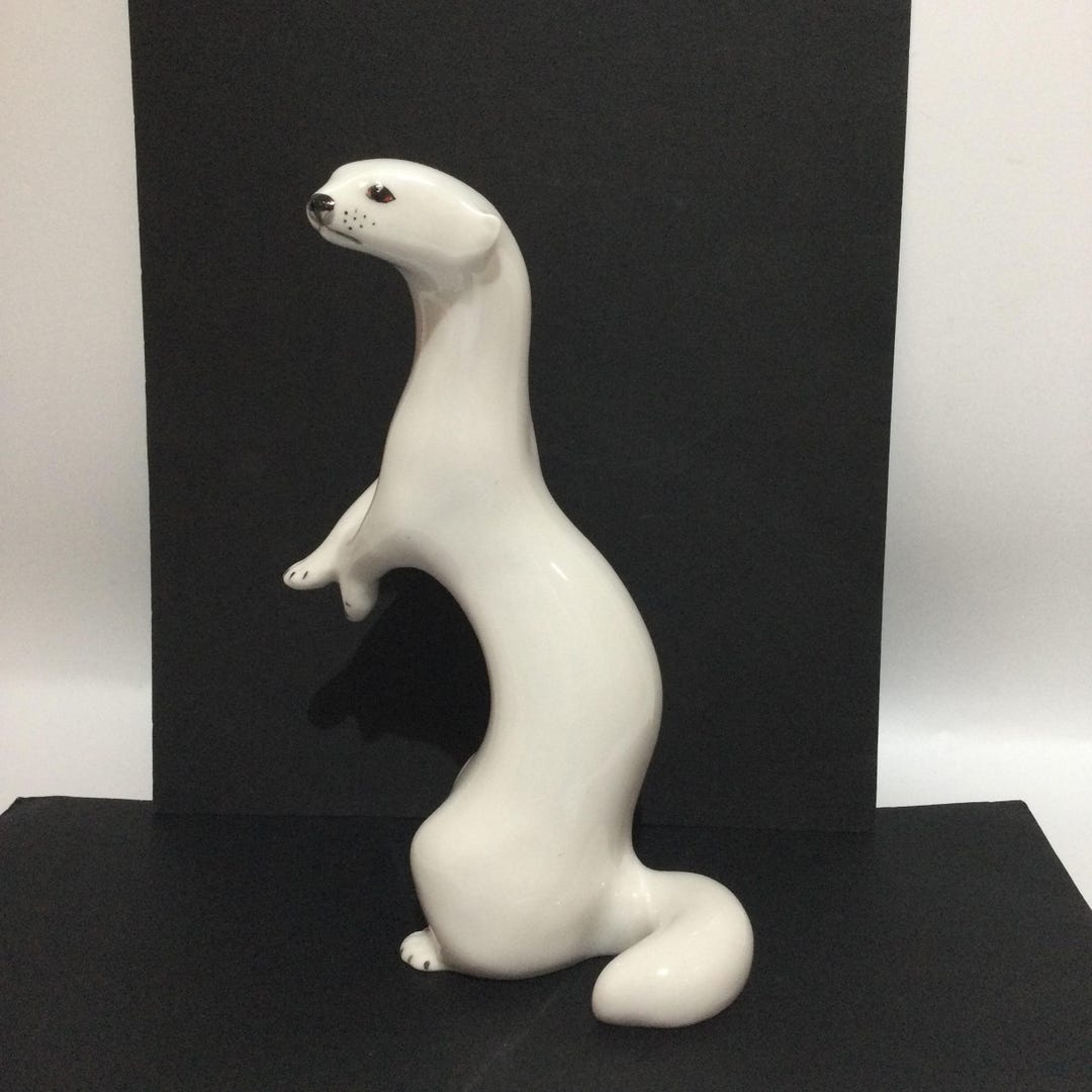 Vintage LOMONOSOV USSR STOAT Porcelain Figurine - Etsy