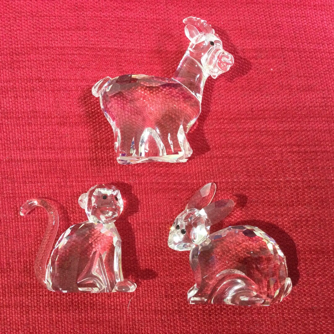 Swarovski Crystal Zodiac GOAT, MONKEY & RABBIT sold Separately - Etsy