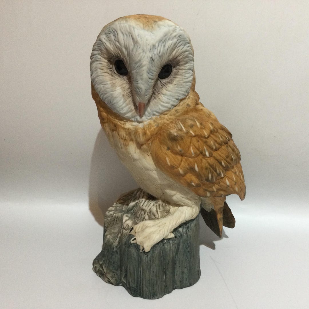 LARGE Porcelain BARN OWL From the Leonardo Collection - Etsy