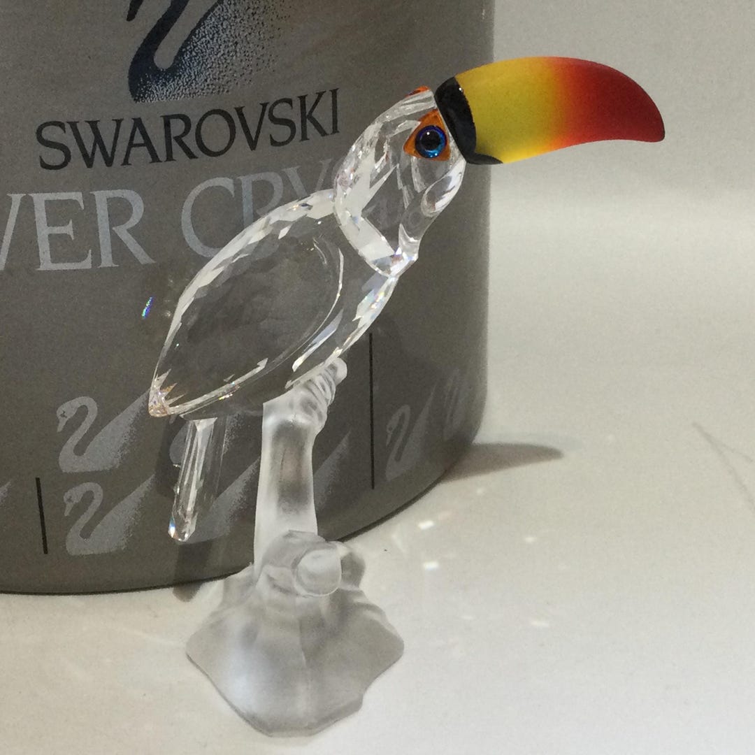 Boxed Swarovski Crystal TOUCAN With COLOURED BEAK #234312 - Etsy