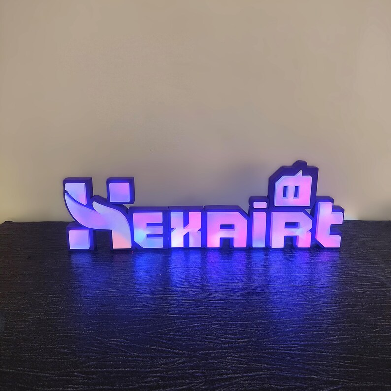 Custom Led Name Sign Twitch Wall Led Sign Personalized Led Twitch Sign ...