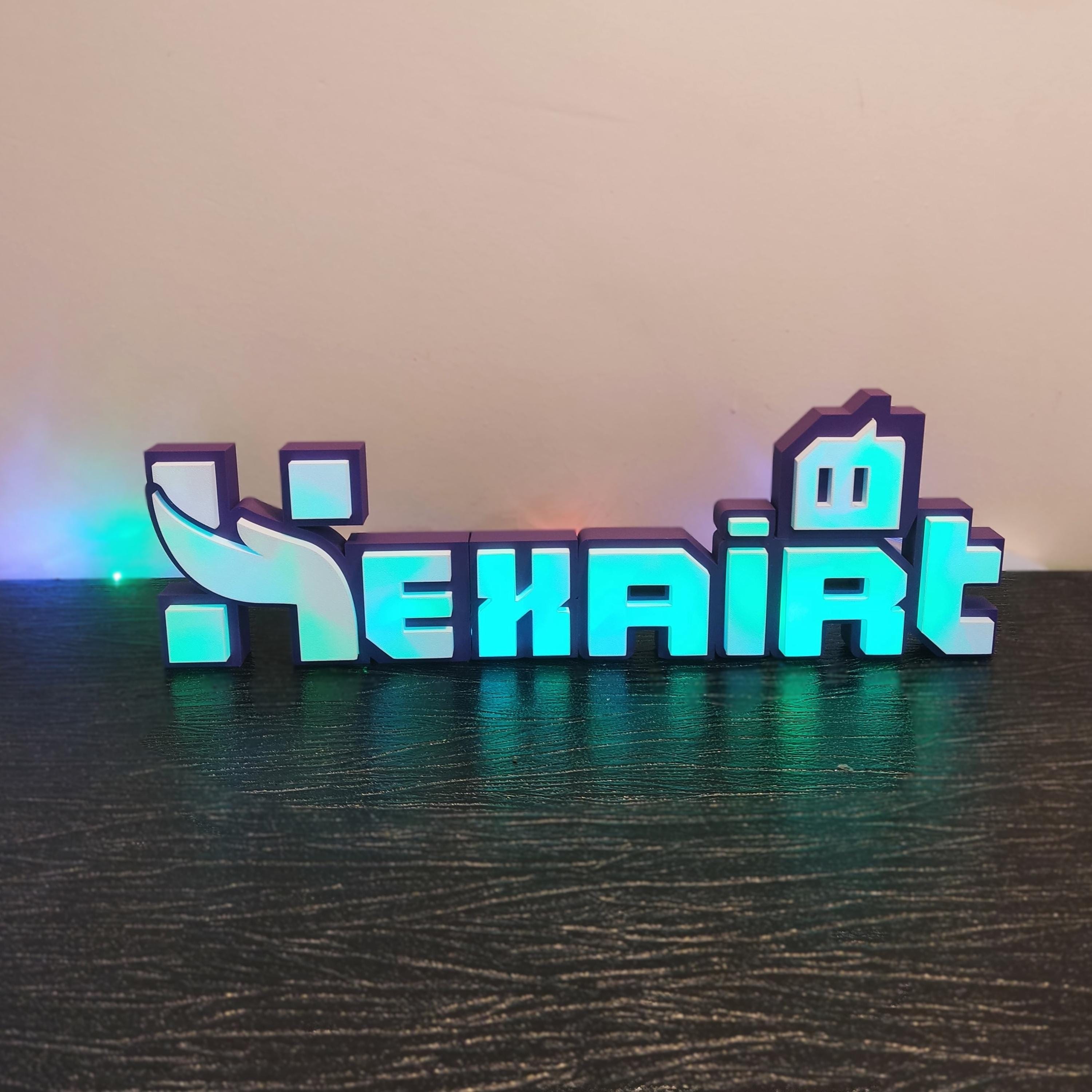 Custom Led Name Sign Twitch Wall Led Sign Personalized Led Twitch Sign ...